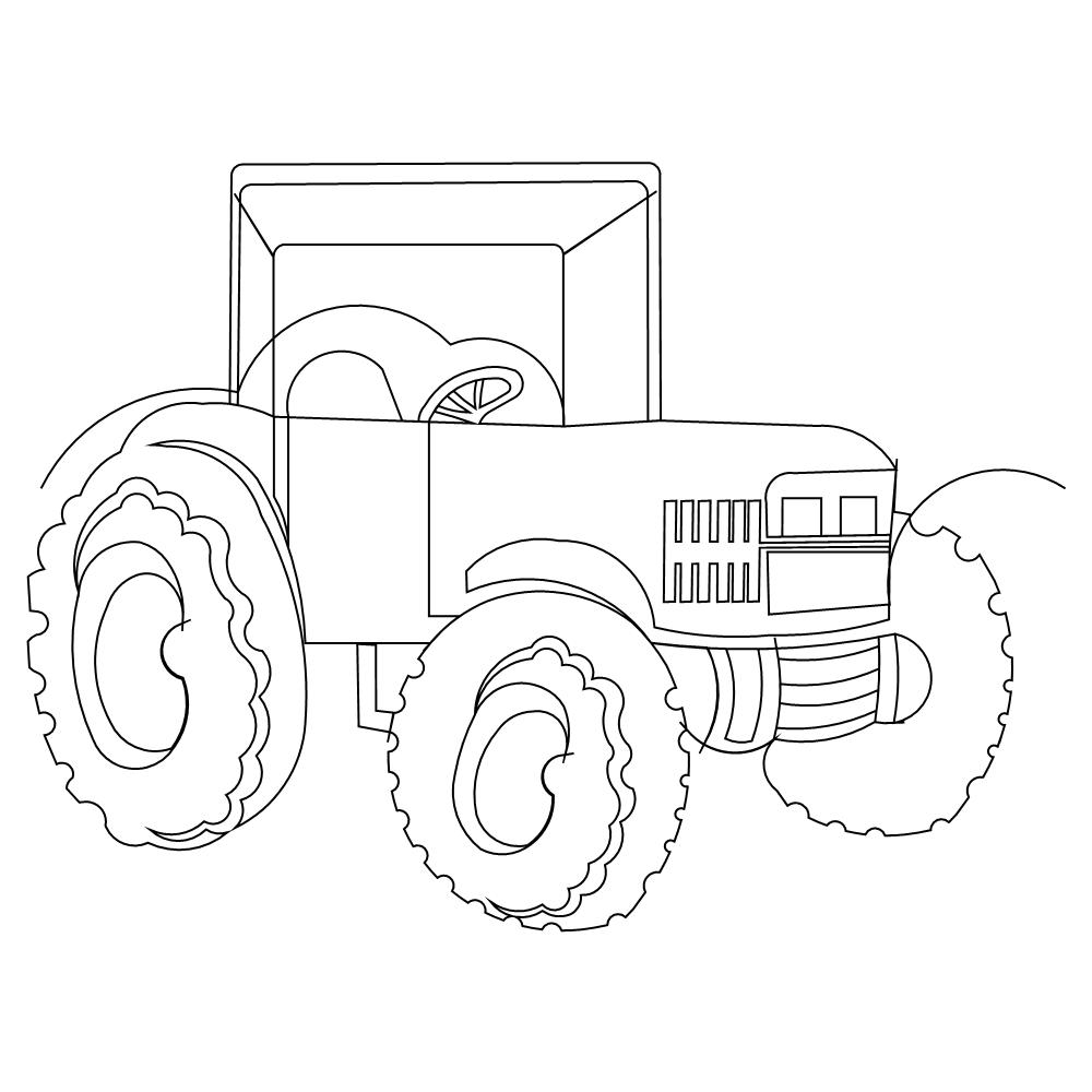 tractor border 002 Digital Pattern | Sweet Dreams Quilt Studio ...