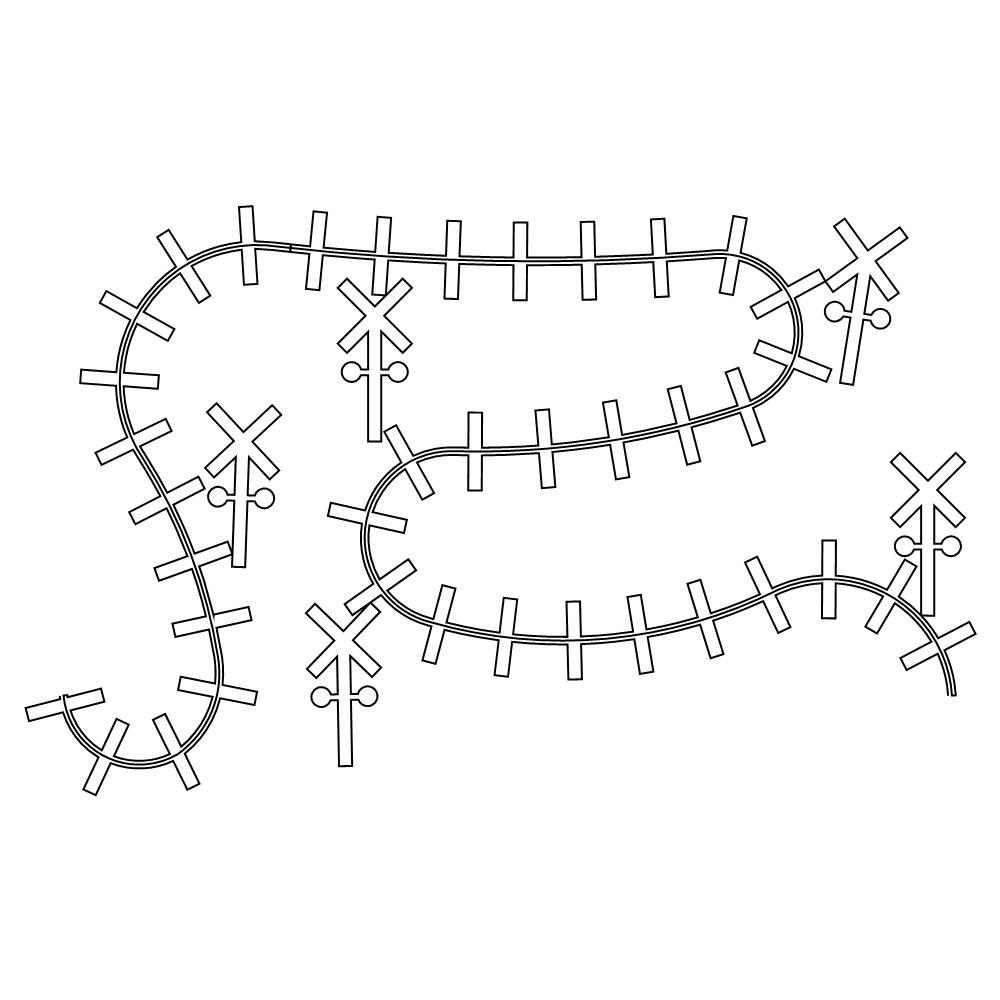 train tracks pano 002 Digital Pattern | Sweet Dreams Quilt Studio ...