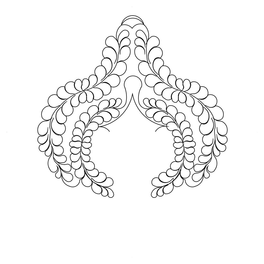 tree of life feathers 1 part a Digital Pattern | Sweet Dreams Quilt ...