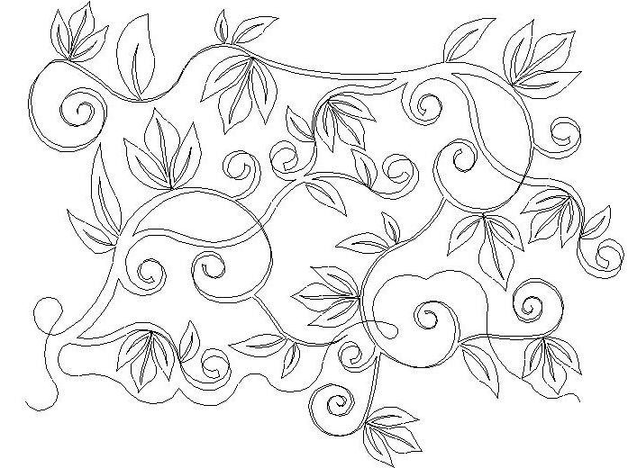 twisted vine pano Digital Pattern | Sweet Dreams Quilt Studio - Edge to ...