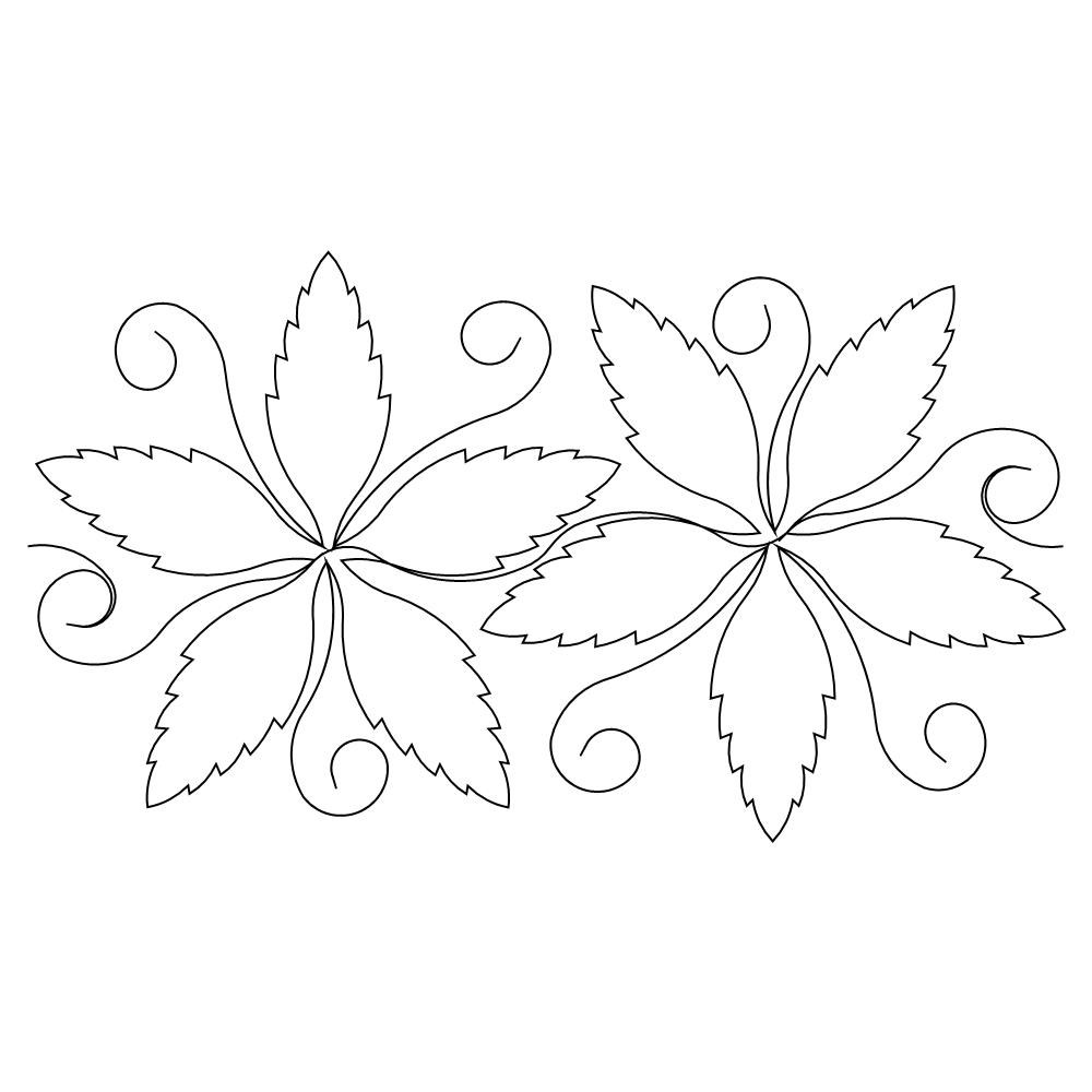 virginia creeper border 001 Digital Pattern | Sweet Dreams Quilt Studio ...
