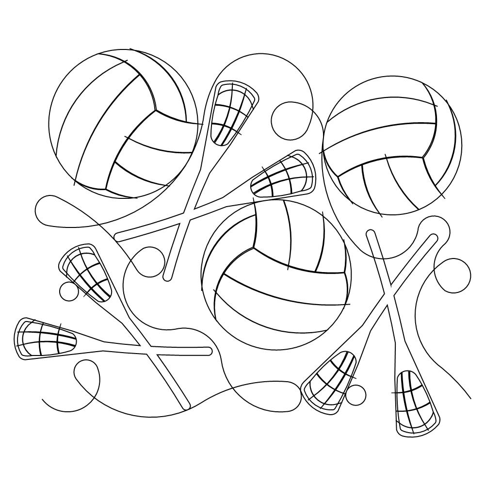volleyball lacross pano 001 Digital Pattern | Sweet Dreams Quilt Studio ...