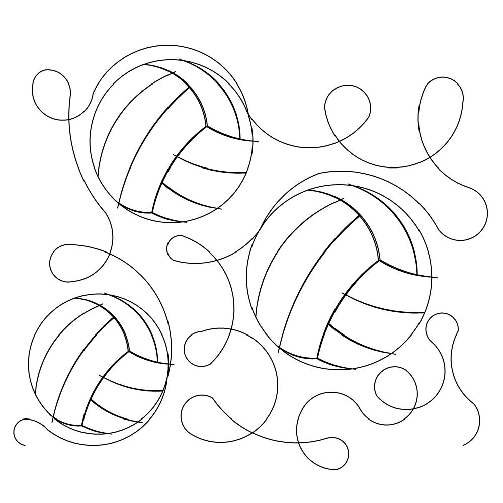 volleyball pano 002 Digital Pattern | Sweet Dreams Quilt Studio - Edge ...