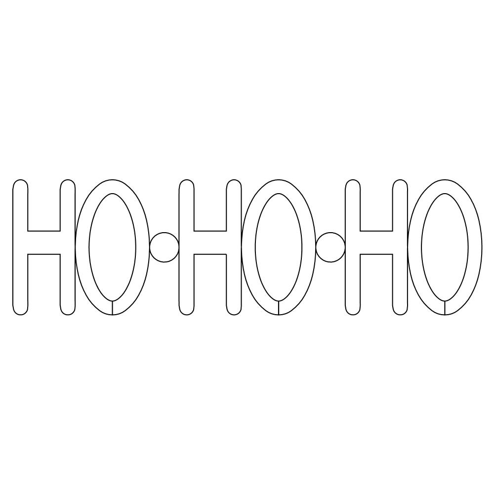 word ho ho ho Digital Pattern | Sweet Dreams Quilt Studio - Digital ...