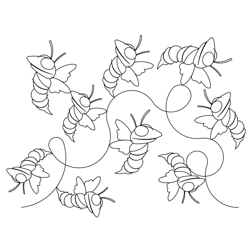 yellowjacket pano 002 Digital Pattern | Sweet Dreams Quilt Studio ...